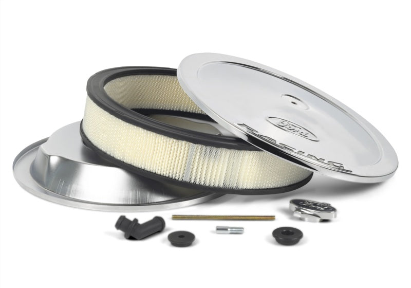 Ford Racing Air Cleaner Kit - Chrome w/ Black Emblem – Coyote Direct