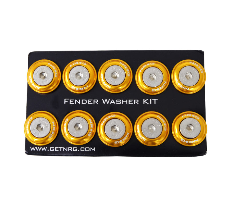 NRG Fender Washer Kit w/Rivets For Plastic (Rose Gold) - Set of 10 ...