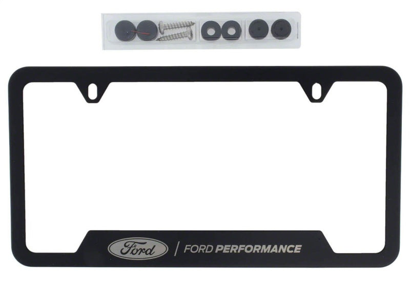 Ford Racing Stainless Steel Ford Performance License Plate Frame - Bla ...