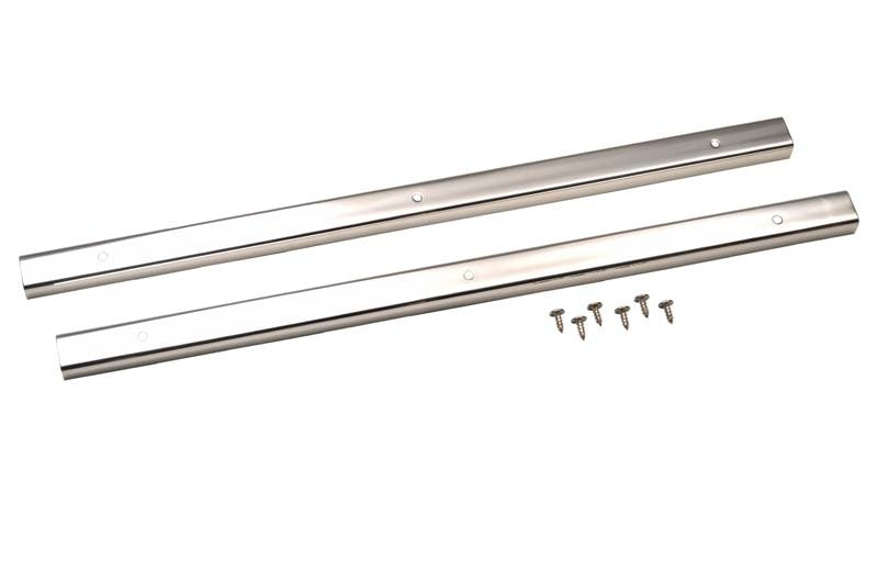 Kentrol 55-83 Jeep CJ5 Entry Guards Pair - Polished Silver – Coyote Direct