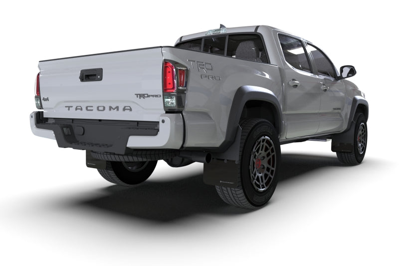 Rally Armor 16-23 Toyota Tacoma Gen 3 Black Mud Flap w/Army Green Logo ...