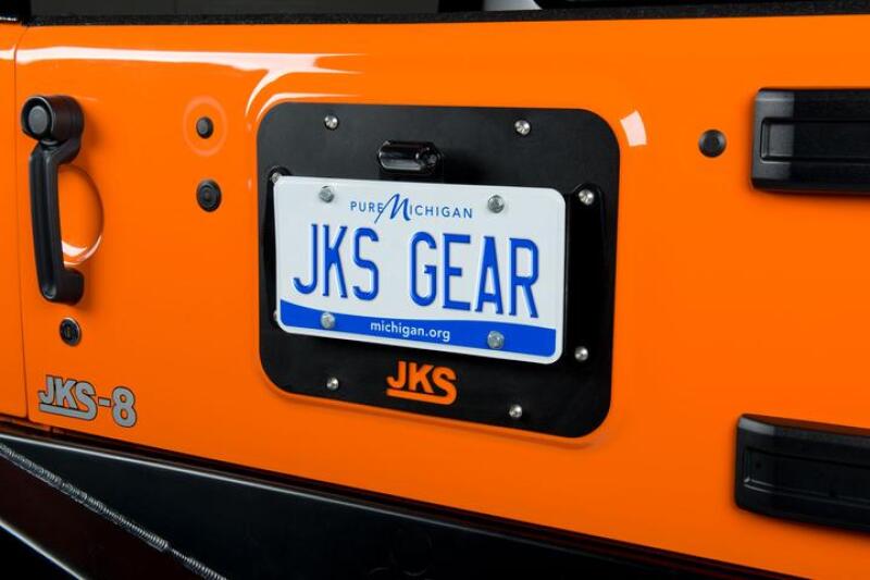 JKS Manufacturing 07-16 Jeep Wrangler JK License Plate Relocation Kit ...