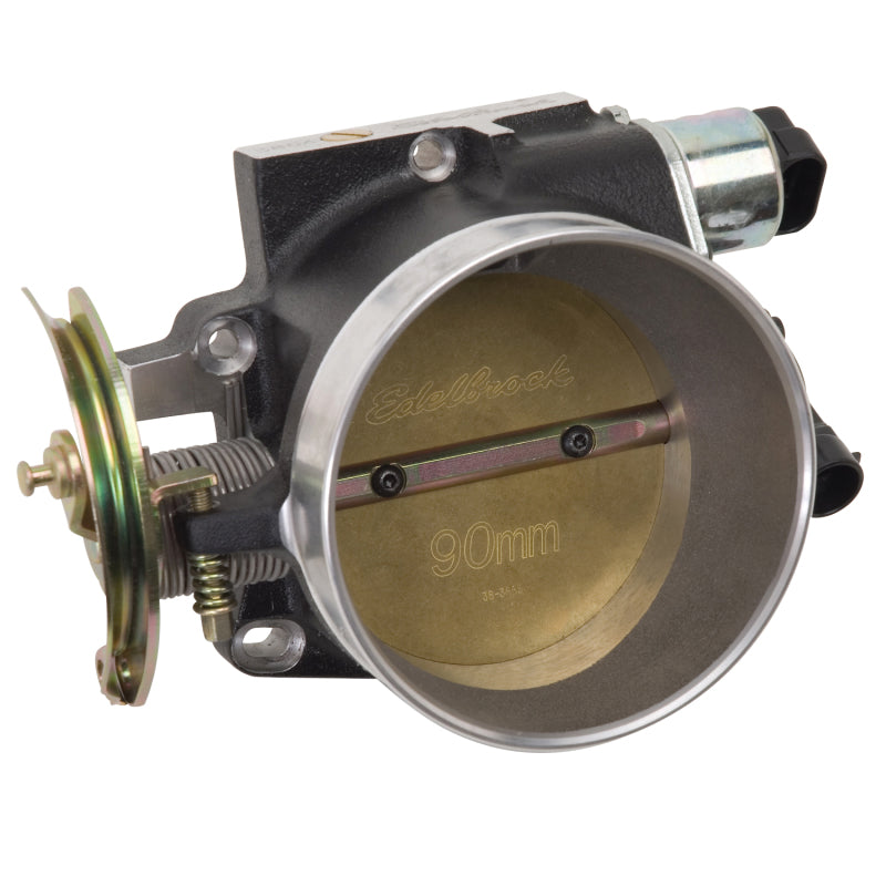 Edelbrock Throttle Body Victor Universal LS1 90mm Black Mini Texture P ...