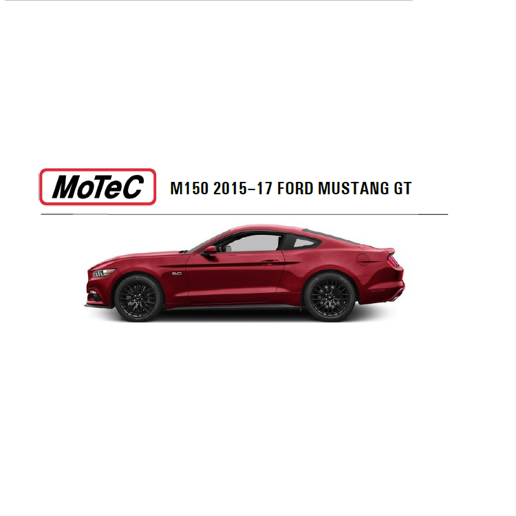 MoTeC 2015-17 Ford Mustang GT PNP Kit (S550) – Coyote Direct