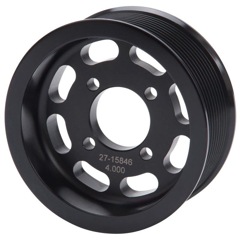 Edelbrock Pulley Supercharger Enforcer 10 Rib 4In Black – Coyote Direct
