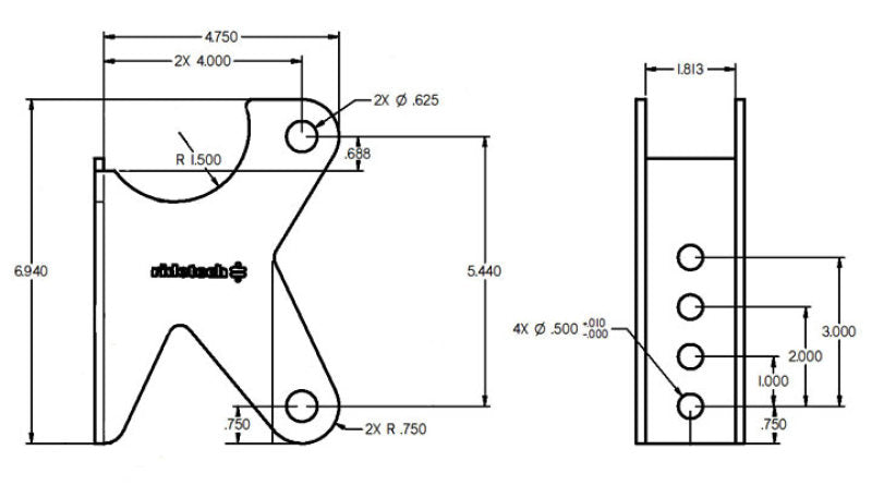 Ridetech Parallel 4 Link Axle Bracket – Coyote Direct